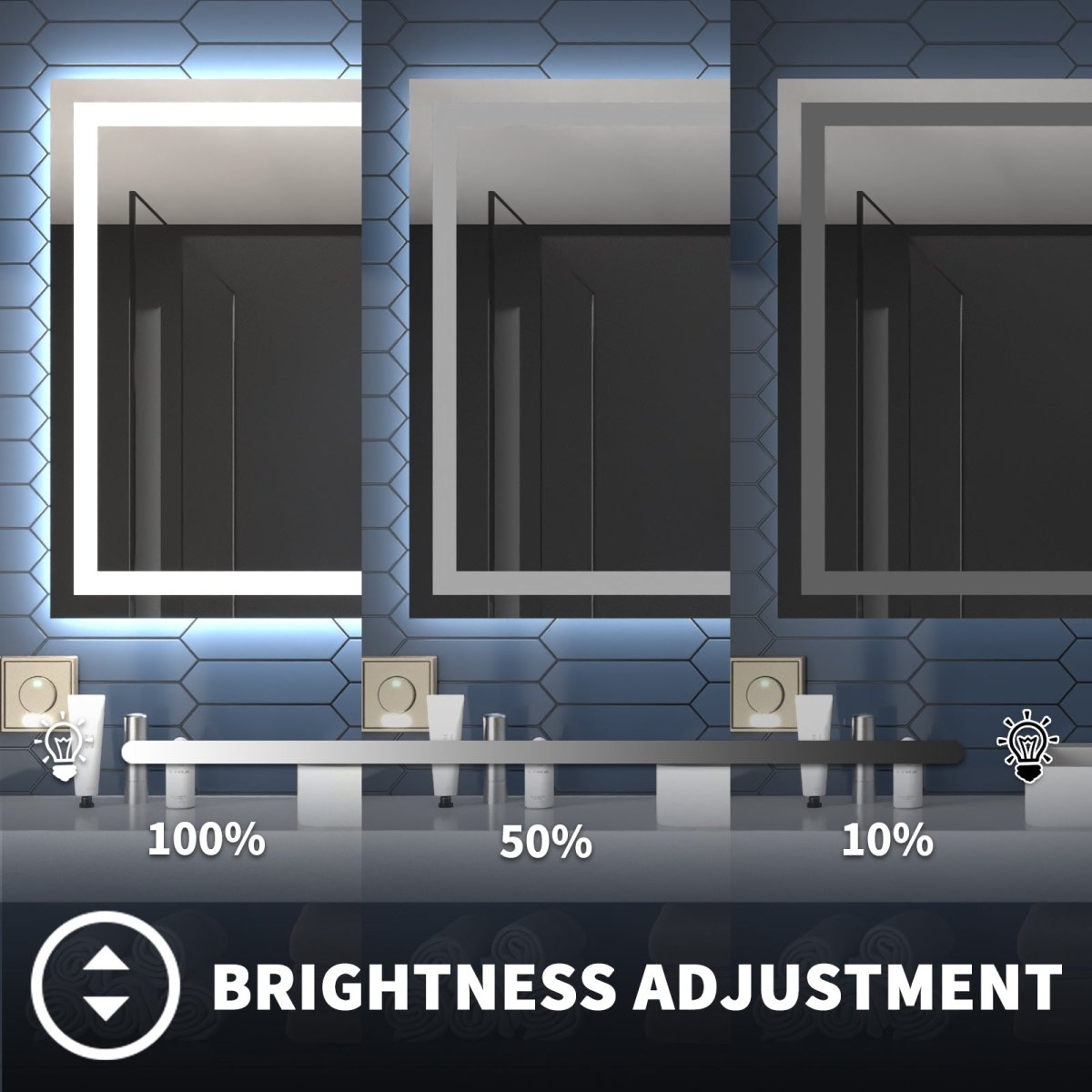 Led Bathroom Mirrors - Vanity Mirror With Lights - ExBrite – ExBriteUSA