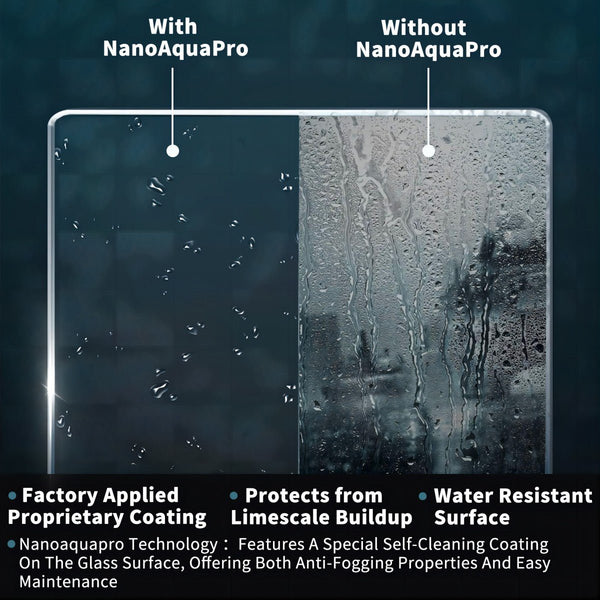 Anchor 56-60 in. W x 74 in. H Frameless Tall Shower Door Sliding Walk ...