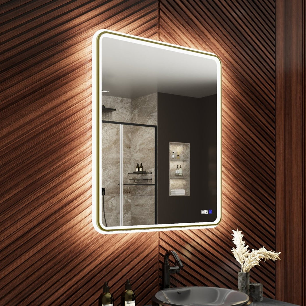 Lumina Lighted Bathroom Mirror,High Illuminate, Inner & Outer Lighting ...